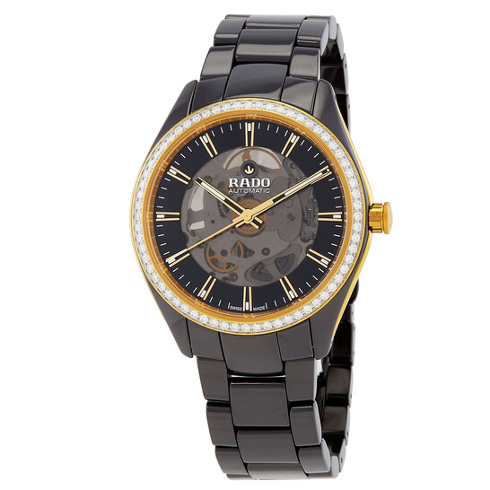Rado HyperChrome Automatic Diamond Black Dial Unisex Watch R32157152 ...