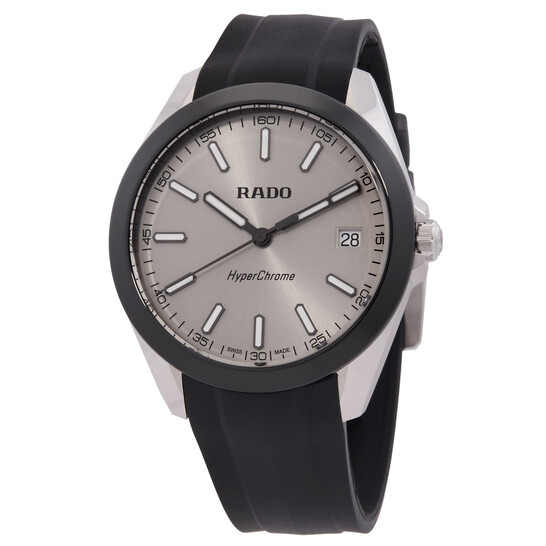 Rado HyperChrome Quartz Rhodium Sunray Dial Men's Watch R32280109 ...