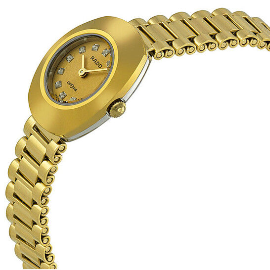 Rado Original Jubile Gold Tone Stainless Steel Ladies Watch R12559633 ...