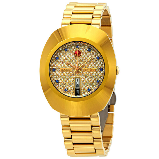 Rado Original Automatic Gold Dial Men's Watch R12413314 7612819023281 ...