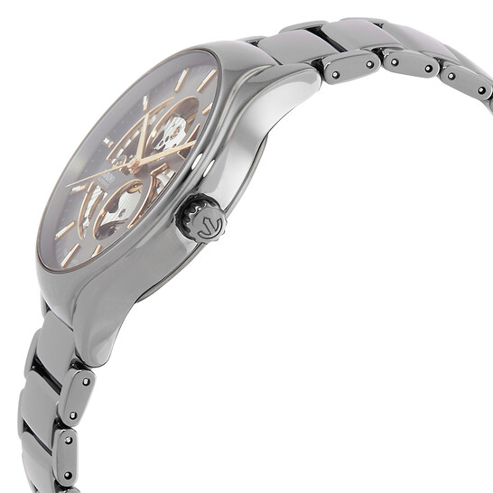 Rado True Round Automatic Open Heart Grey Dial Unisex Watch R27108112 ...