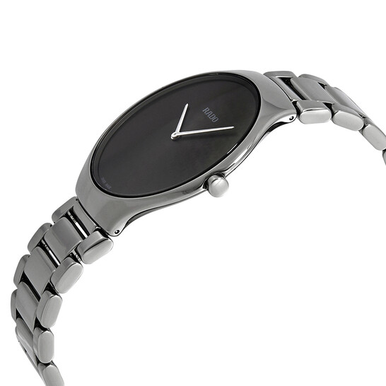Rado True Thinline Grey Dial Men's Ceramic Watch R27955122 - Watches ...