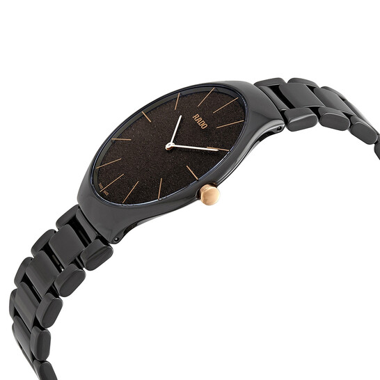 Rado True Thinline Quartz Brown Dial Ladies Watch R27004302 ...