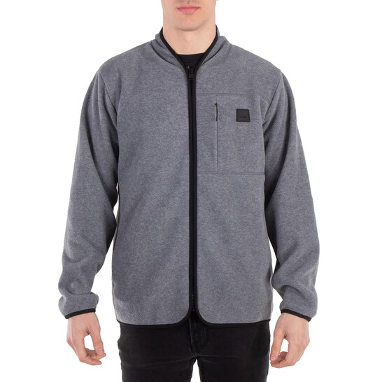 Rains Durban Fleece Jacket, Size Small 19500-46 DARK GREY MELANGE ...