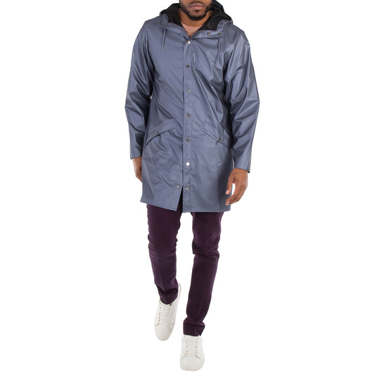 Rains Long Lightweight Rain Jacket, Size X-Small 1202036 Bay - Clothing ...