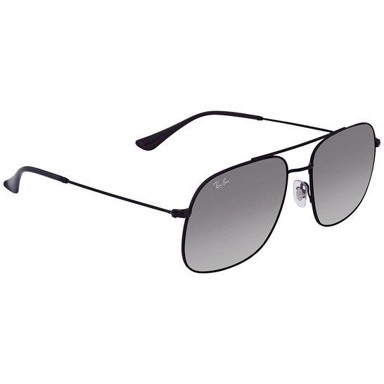 Ray-Ban Andrea Grey Gradient Square Unisex Sunglasses RB3595 901411 59 ...