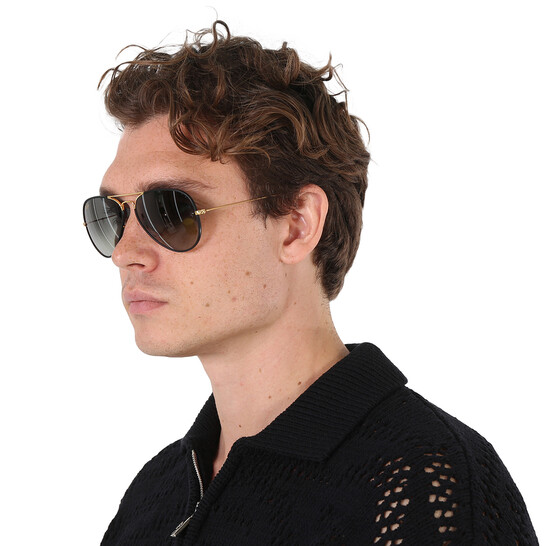 Ray-Ban Aviator Full Color Legend Gray Gradient Unisex Sunglasses ...
