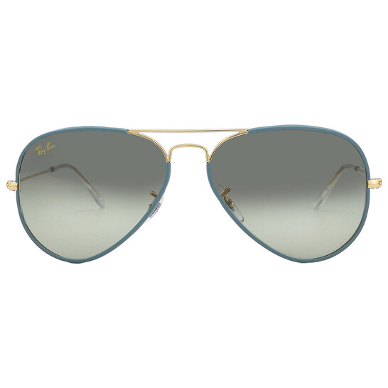 Ray-Ban Aviator Full Color Legend Green/Blue Gradient Unisex Sunglasses ...