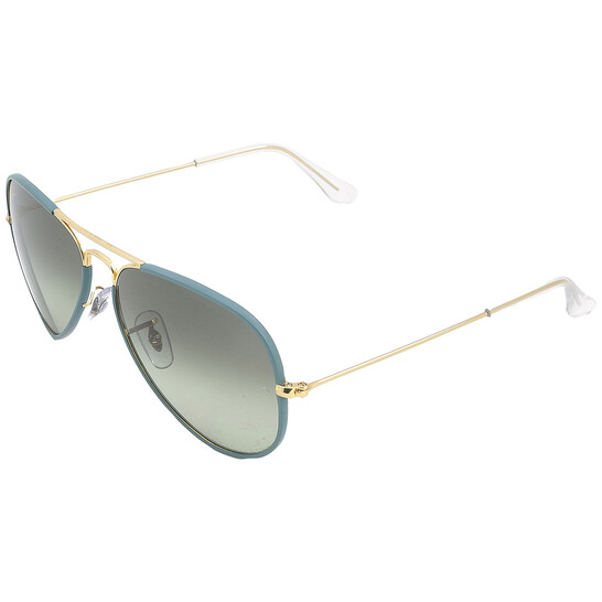 Ray-Ban Aviator Full Color Legend Green/Blue Gradient Unisex Sunglasses ...