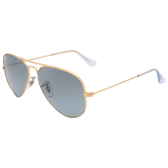 Ray-Ban Aviator Gradient Blue Unisex Sunglasses RB3025 001/3M 55 ...