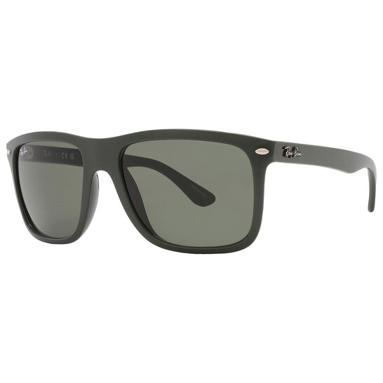 Ray-Ban Boyfriend Two Green Square Unisex Sunglasses RB4547 671931 57 ...