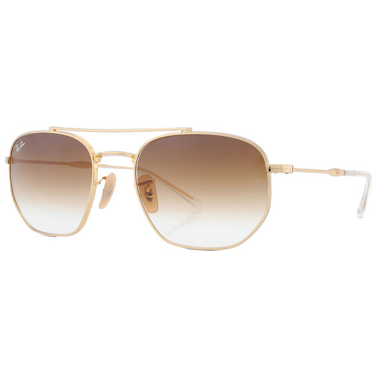 Ray-Ban Brown Gradient Irregular Unisex Sunglasses RB3707 001/51 54 ...