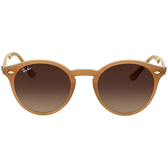 Ray-Ban Brown Gradient Round Unisex Sunglasses RB2180 616613 49 ...