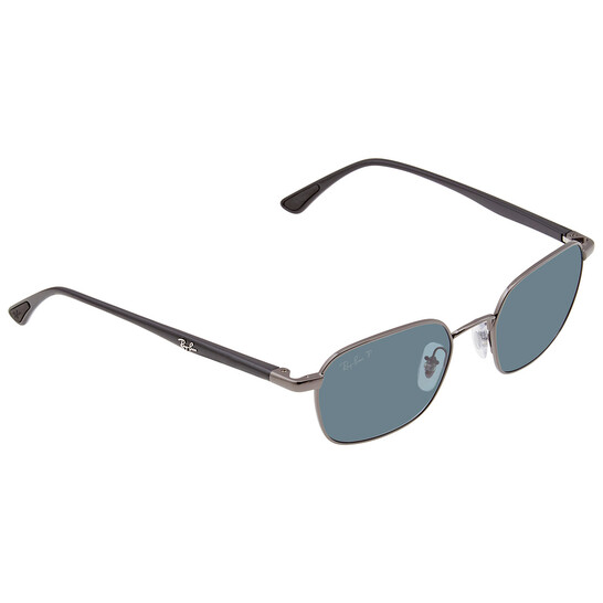 Ray-Ban Chromance Blue Polarized Square Men's Sunglasses ...