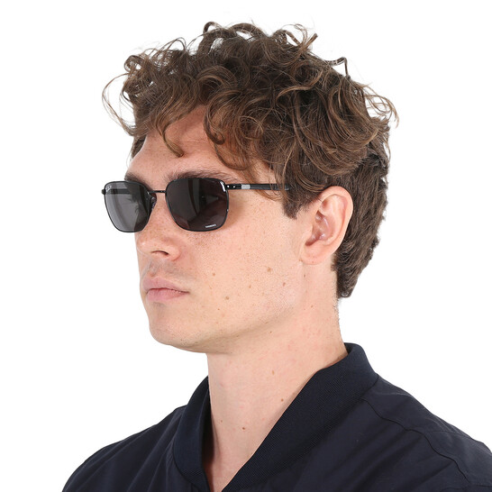 Ray-Ban Chromance Dark Grey Rectangular Unisex Sunglasses RB3684CH 002 ...