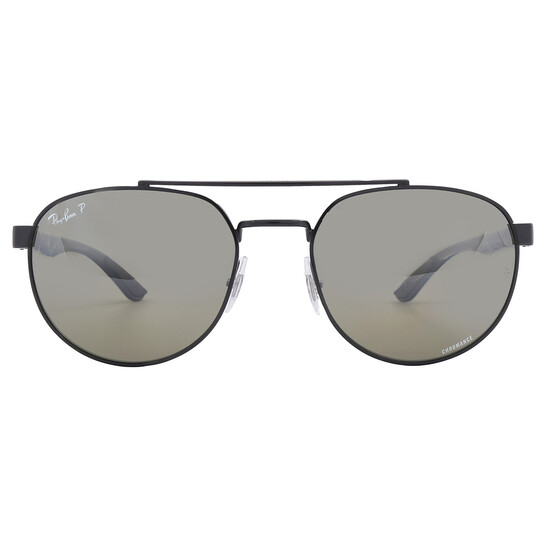 Ray-Ban Chromance Polarized Grey Pilot Unisex Sunglasses RB3736CH 002 ...