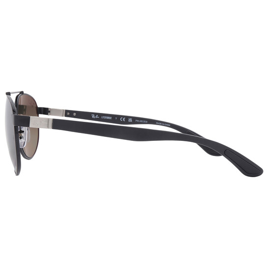 Ray-Ban Chromance Polarized Grey Pilot Unisex Sunglasses RB3736CH 002 ...