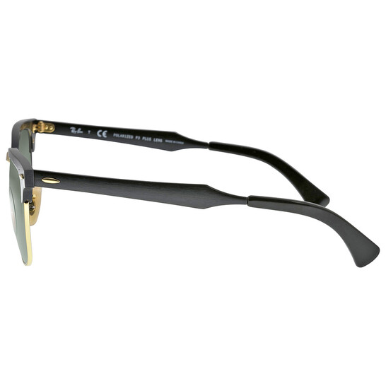 Ray-Ban Clubmaster Aluminum Polarized Green Classic G-15 Unisex ...