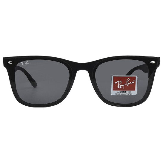 Ray-Ban Dark Grey Square Unisex Sunglasses RB4420 601/87 65 ...