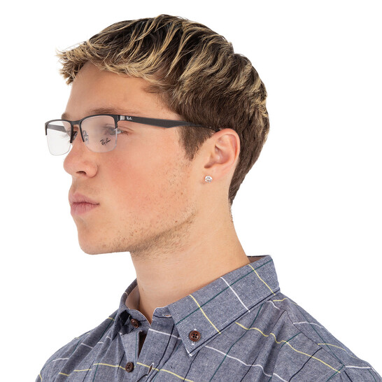 Ray-Ban Demo Rectangular Unisex Eyeglasses RX6335 2503 54 8053672402049 ...