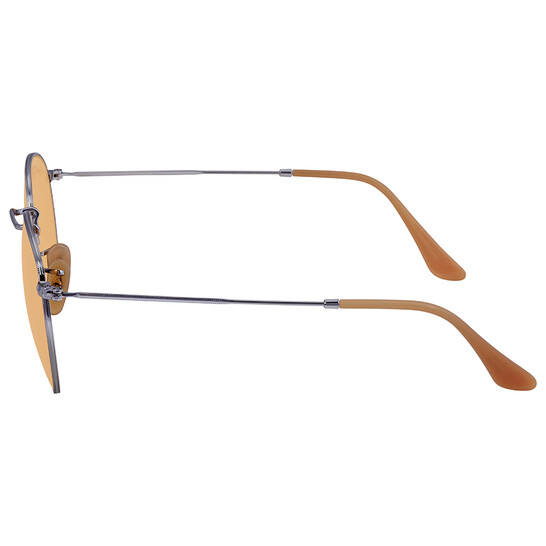 Ray-Ban Evolve Orange Photocromic Round Sunglasses RB3447 9065V9 53 ...