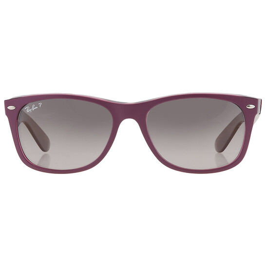 Ray-Ban Gray Gradient Polarized Square Unisex Sunglasses RB2132 6606M3 ...