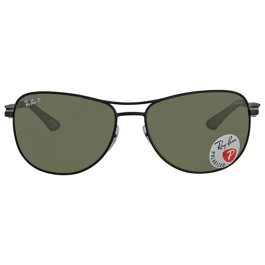 Ray-Ban Green Aviator Polarized Sunglasses RB3519 006/9A 59 ...