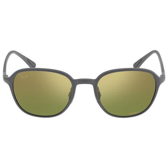 Ray-Ban Green Mirror Chromance Square Unisex Sunglasses RB4341CH 60176O ...