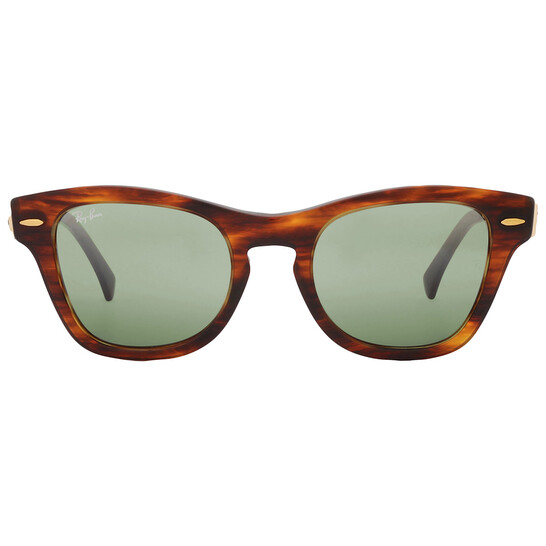 Ray-Ban Green Mirror Square Unisex Sunglasses RB0707SM 954/G4 50 ...