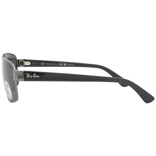 Ray-Ban Green Polarized Square Men's Sunglasses RB3687 004/58 61 ...