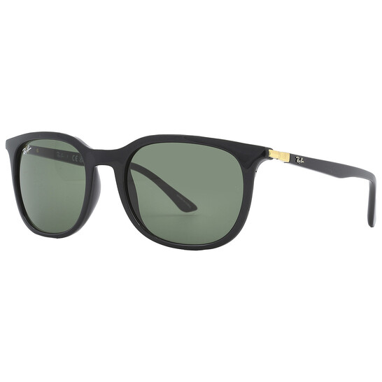 Ray-Ban Green Rectangular Unisex Sunglasses RB4386 601/31 54 ...