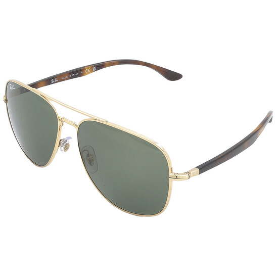 Ray-Ban Green Square Unisex Sunglasses RB3683 001/31 59 8056597846523 ...