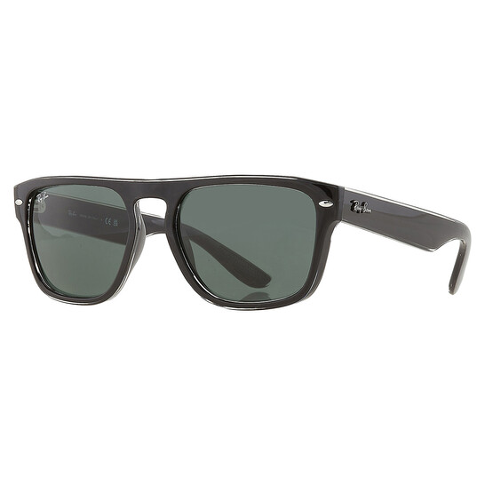 Ray-Ban Green Square Unisex Sunglasses RB4407 654571 57 8056597936309 ...