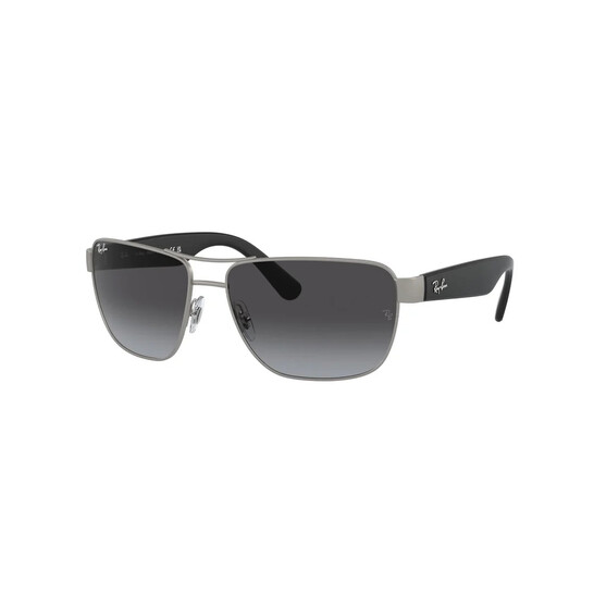 Ray-Ban Grey Gradient Rectangular Men's Sunglasses RB3745L 041/8G 63 ...