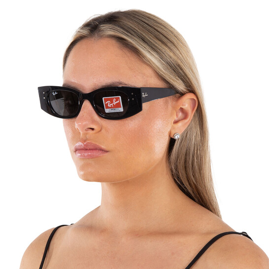 Ray-Ban Kat Bio Based Dark Grey Irregular Unisex Sunglasses RB4427 ...