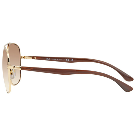 Ray-Ban Light Brown Gradient Aviator Unisex Sunglasses RB3683 001/51 56 ...