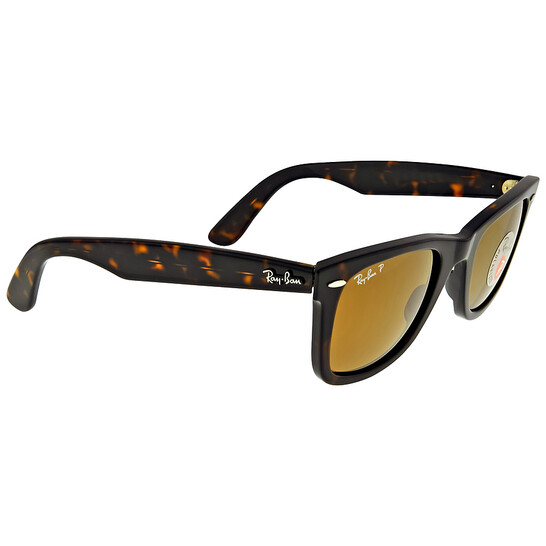 Ray-Ban Original Wayfarer Classic Polarized Brown Classic B-15 Unisex Sunglasses RB2140 902/57 ...
