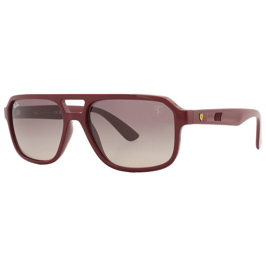 Ray-Ban Scuderia Ferrari Grey Graduient Navigator Unisex Sunglasses ...