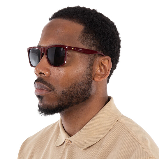 Ray-Ban Scuderia Ferrari Grey Square Unisex Sunglasses RB4413M F68587 ...