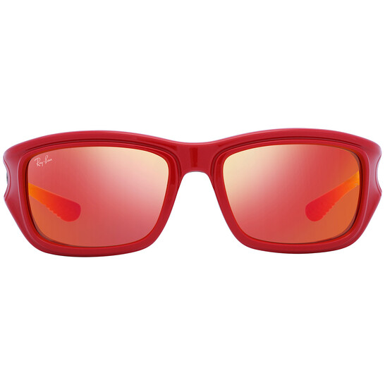Ray-Ban Scuderia Ferrari Orange Mirrored Square Men's Sunglasses ...