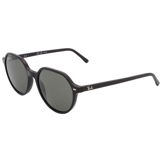 Ray-Ban Thalia Polarized Green Square Unisex Sunglasses RB2195 901/58 ...