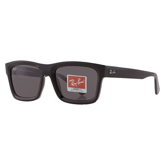 Ray-Ban Warren Bio Based Dark Grey Rectangular Unisex Sunglasses RB4396 ...