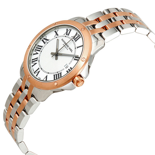 Raymond Weil Tango White Dial Two-tone Men's Watch 5591-SP5-00300 ...