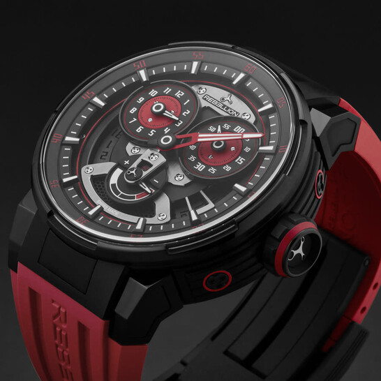 Rebellion Predator 2.0 Chronograph Automatic Black Dial Men's Watch RB ...