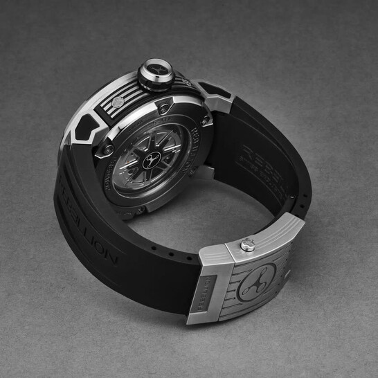 Rebellion Predator 2.0 Chronograph Automatic Black Dial Men's Watch RB ...