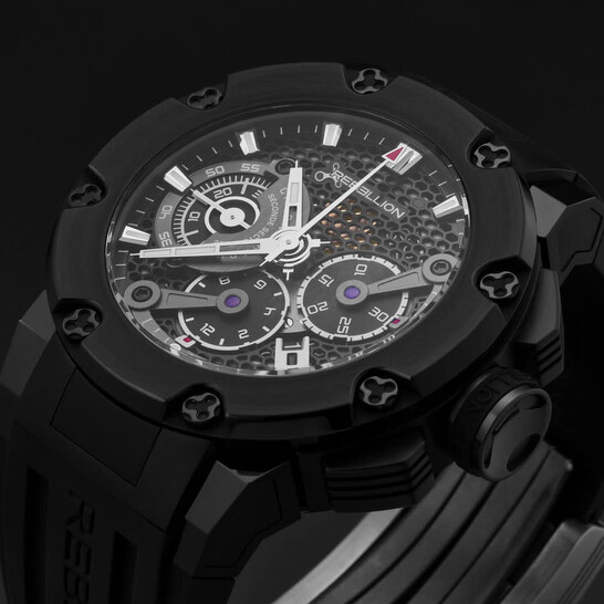 Rebellion Predator Chronograph Automatic Black Dial Men's Watch RB.PR ...
