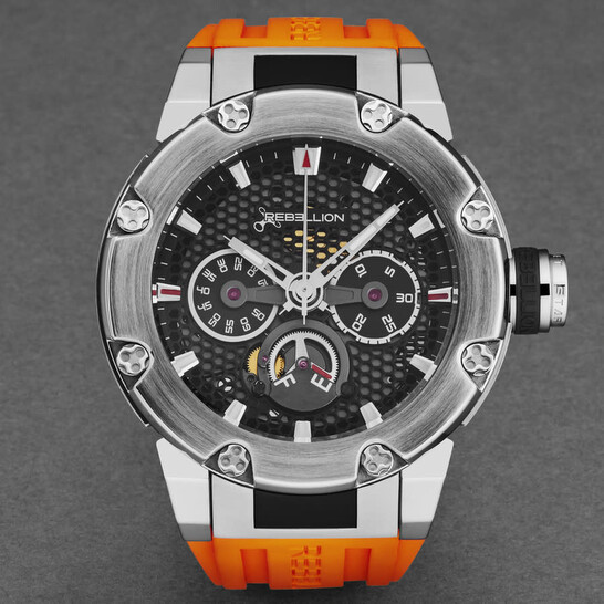 Rebellion Predator Chronograph Automatic Black Dial Men's Watch RB.PR ...