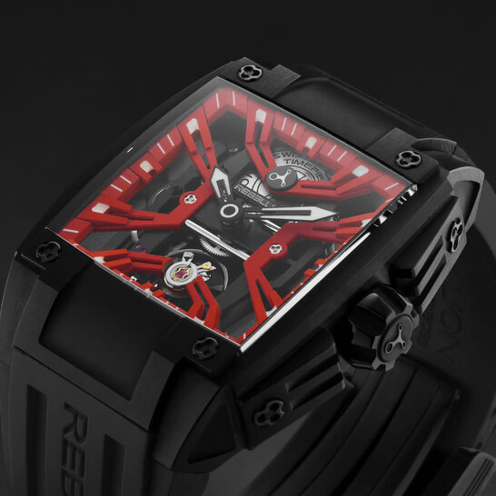 Rebellion Re-Volt Automatic Red Dial Men's Watch RB.REV.2H.TB.RD ...