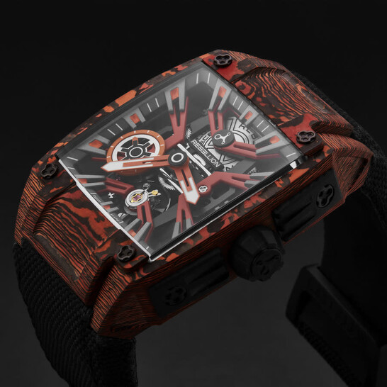 Rebellion Re-Volt Hand Wind Black Dial Men's Watch RB.REV.3H.CA.MAV ...