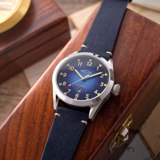 Recta Cavalier Quartz Blue Dial Men's Watch RT-3005-05 194595052602 ...